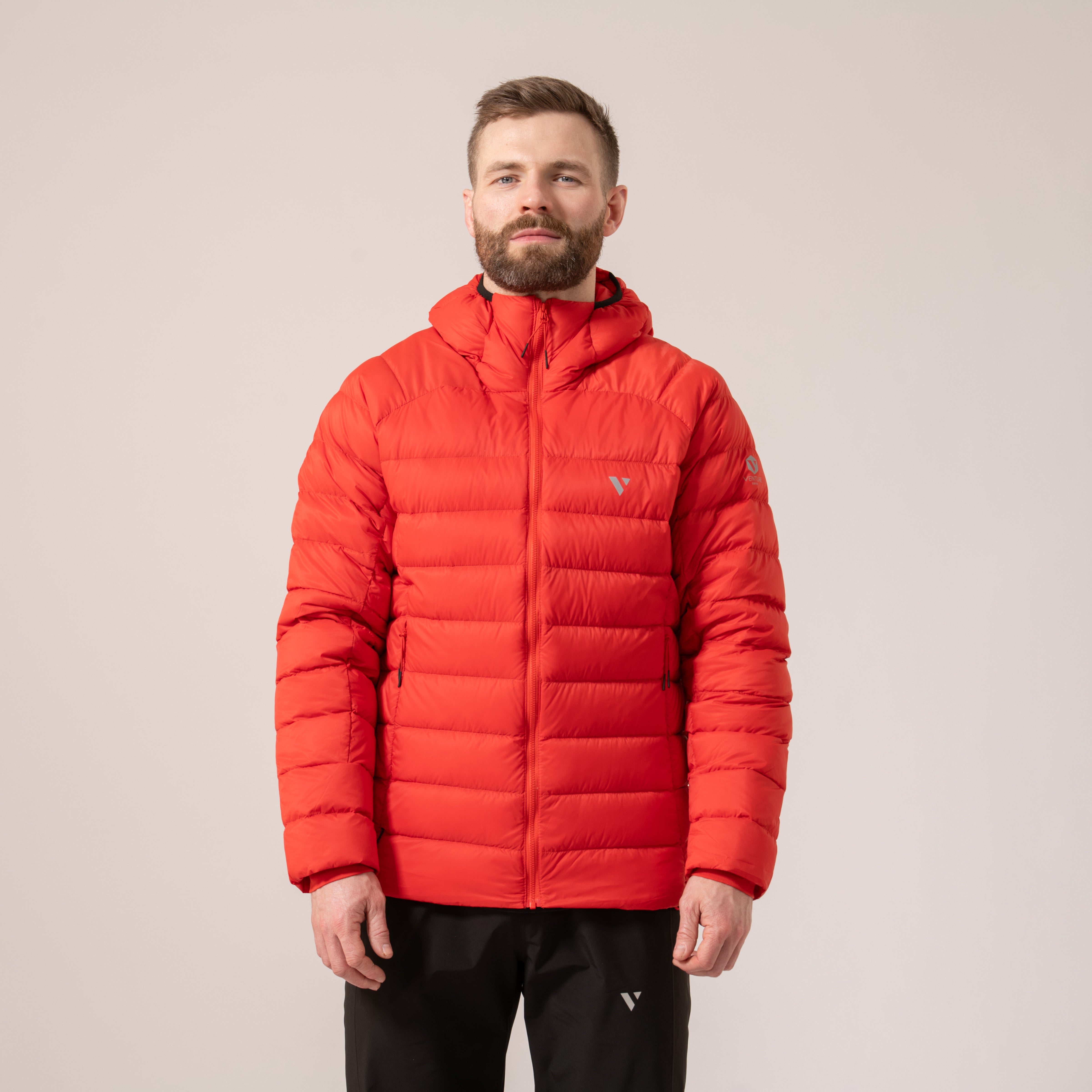 Summit – Men’s Packable Down Filled Insulated Jacket - Flame – Mac in a Sac